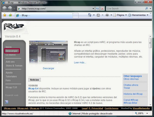 Tutorial mIRC + IRcap :: Hisamigos