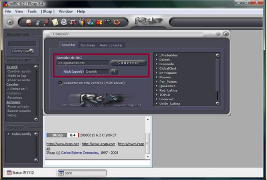 Tutorial mIRC + IRcap :: Hisamigos